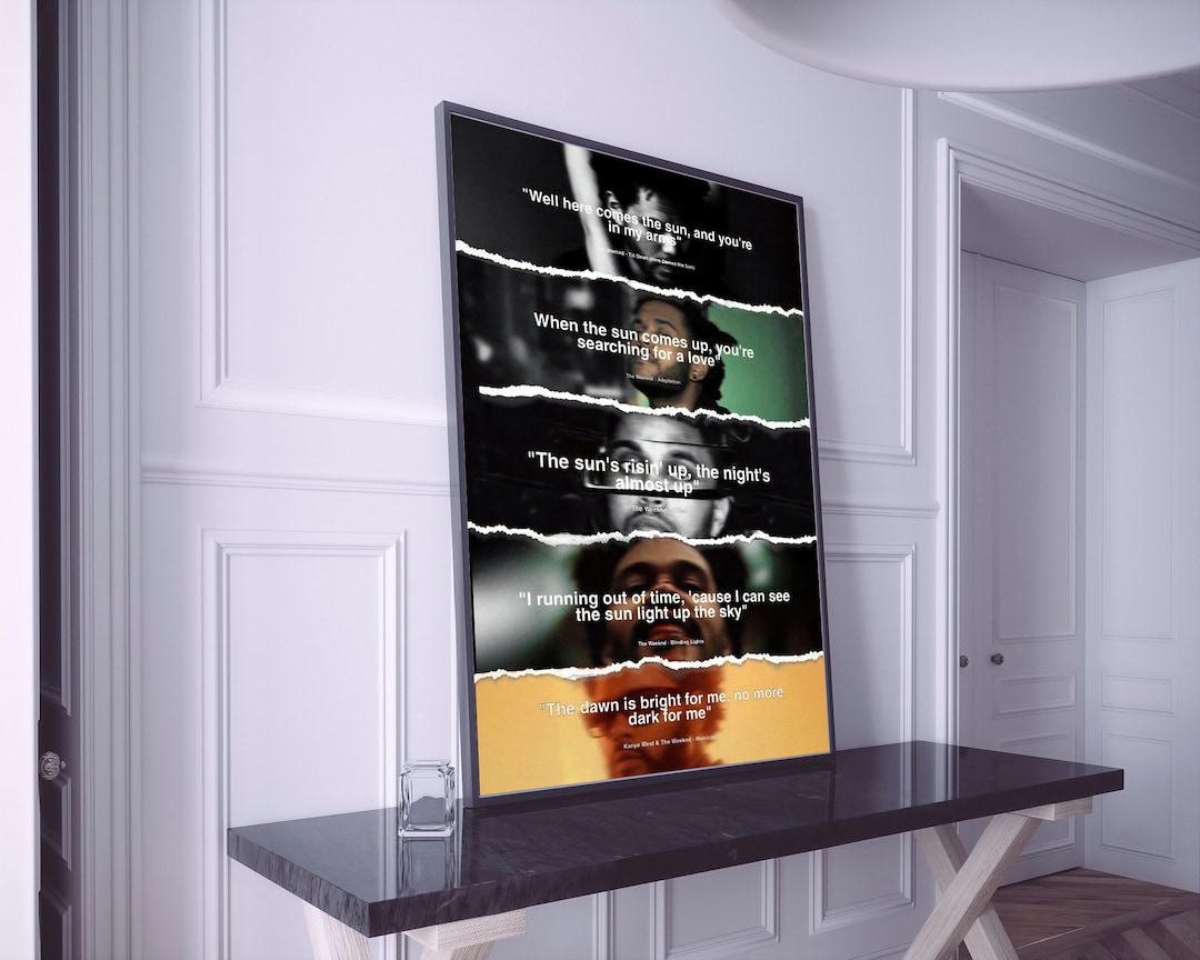 The Weeknd Poster the Weeknd Album Poster the Weeknd Quote - Etsy