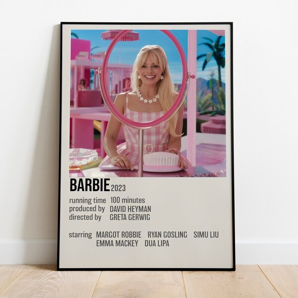 Barbie Minimalist Movie Poster - Etsy