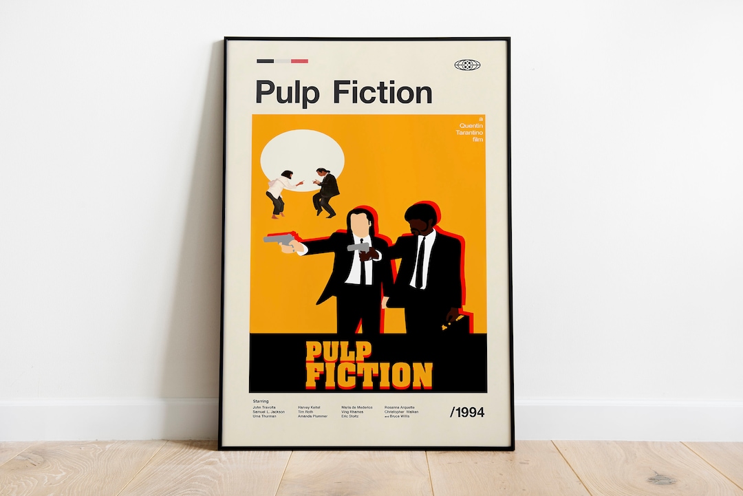 Pulp Fiction Movie Poster Pulp Fiction Art Pulp Fiction - Etsy