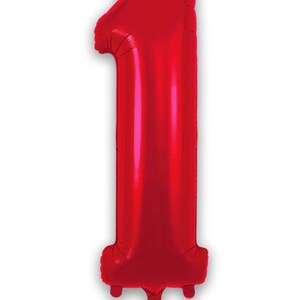Jumbo Sized 34inch Age 18 Red Birthday Party Balloons. 18th Birthday ...