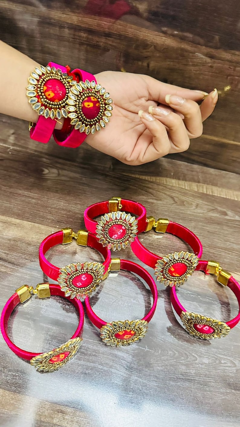 100 Pcs Sangeet Haldi Mehndi Ganey Ganaas Indian Wedding Bracelets ...