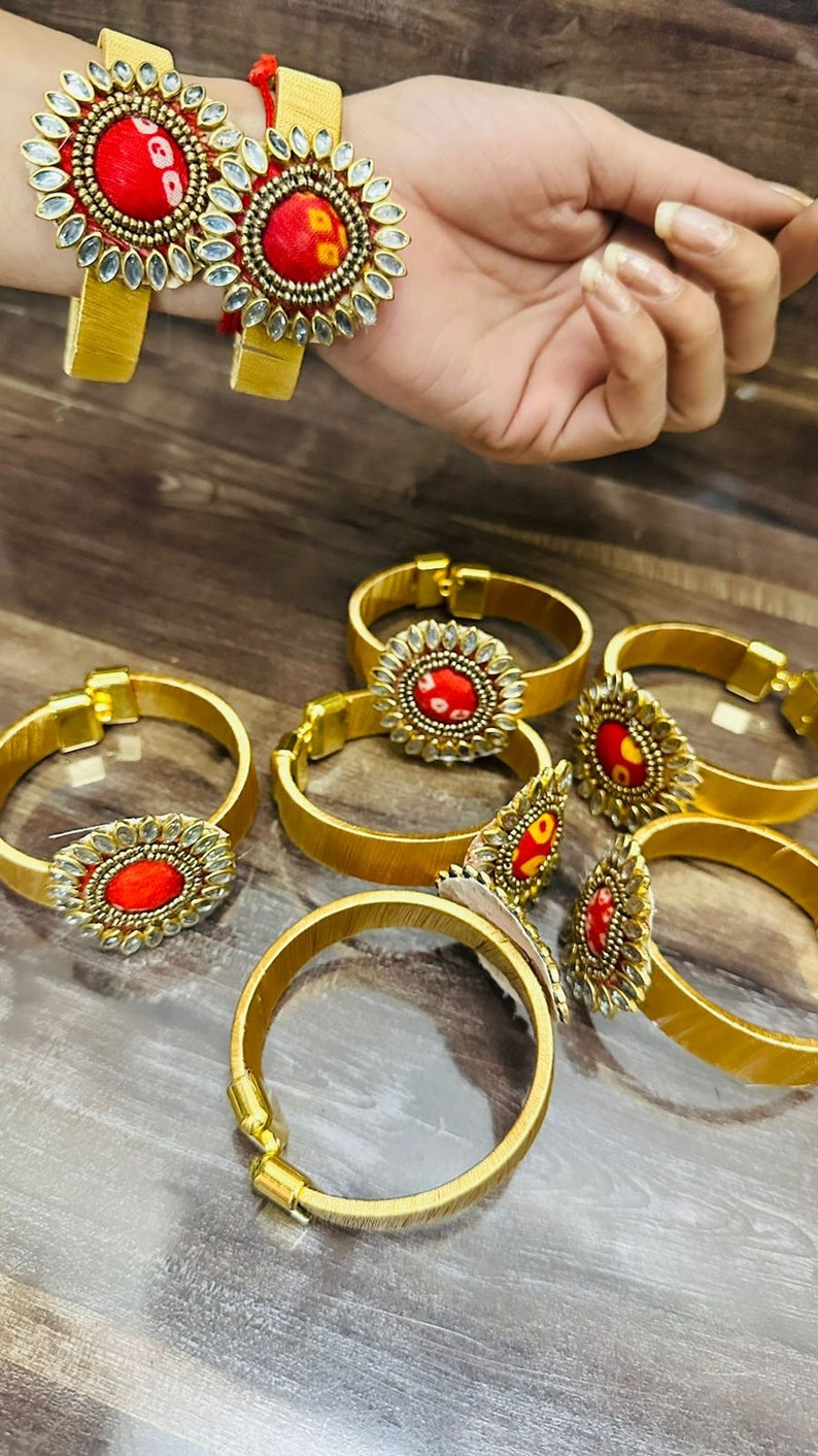 100 Pcs Sangeet Haldi Mehndi Ganey Ganaas Indian Wedding Bracelets ...