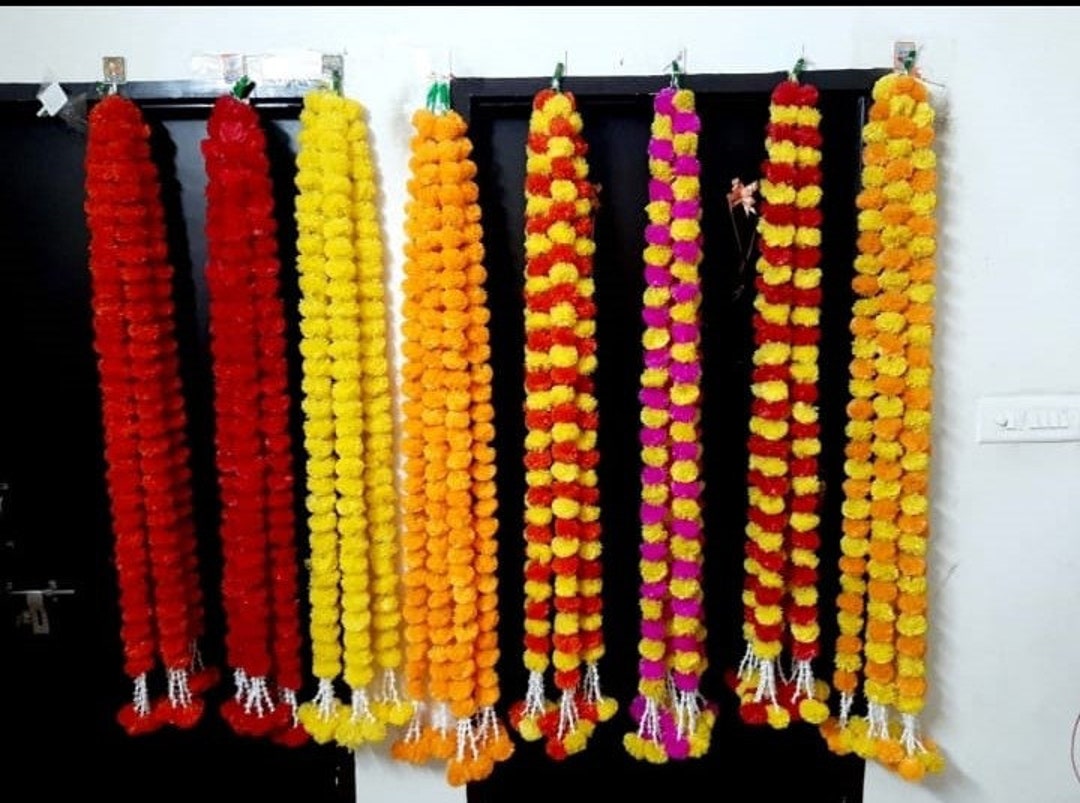 Pack of 100 Garland for Haldi Mehndi Decoration,diwali Decoration ...