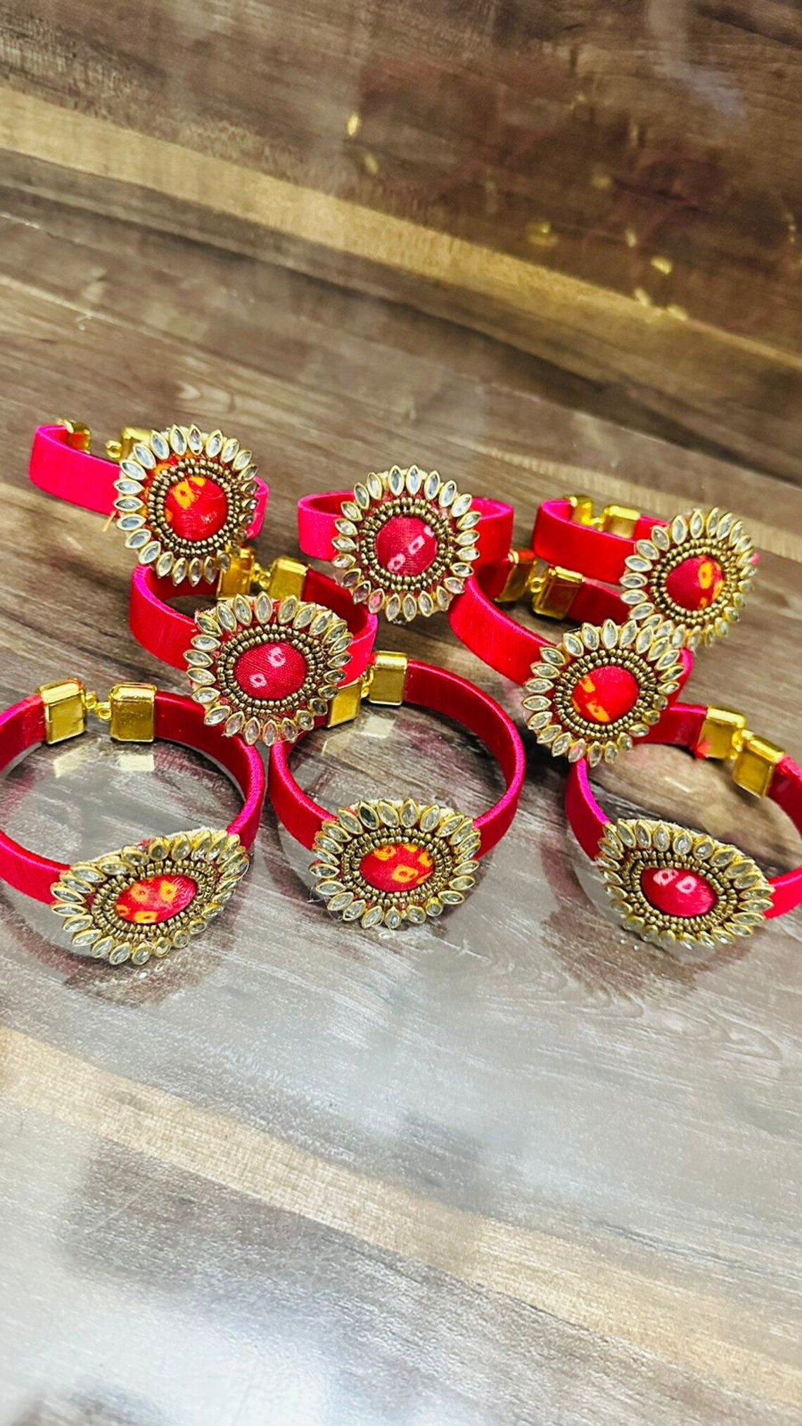 100 Pcs Sangeet Haldi Mehndi Ganey Ganaas Indian Wedding Bracelets ...