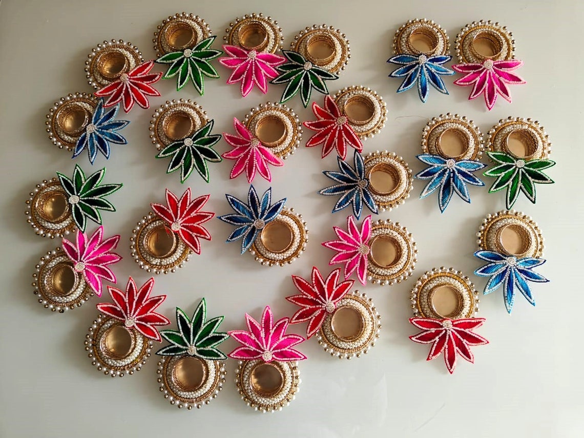 Indian Traditional Lotus Handmade Tea Light Candle Holders - Etsy