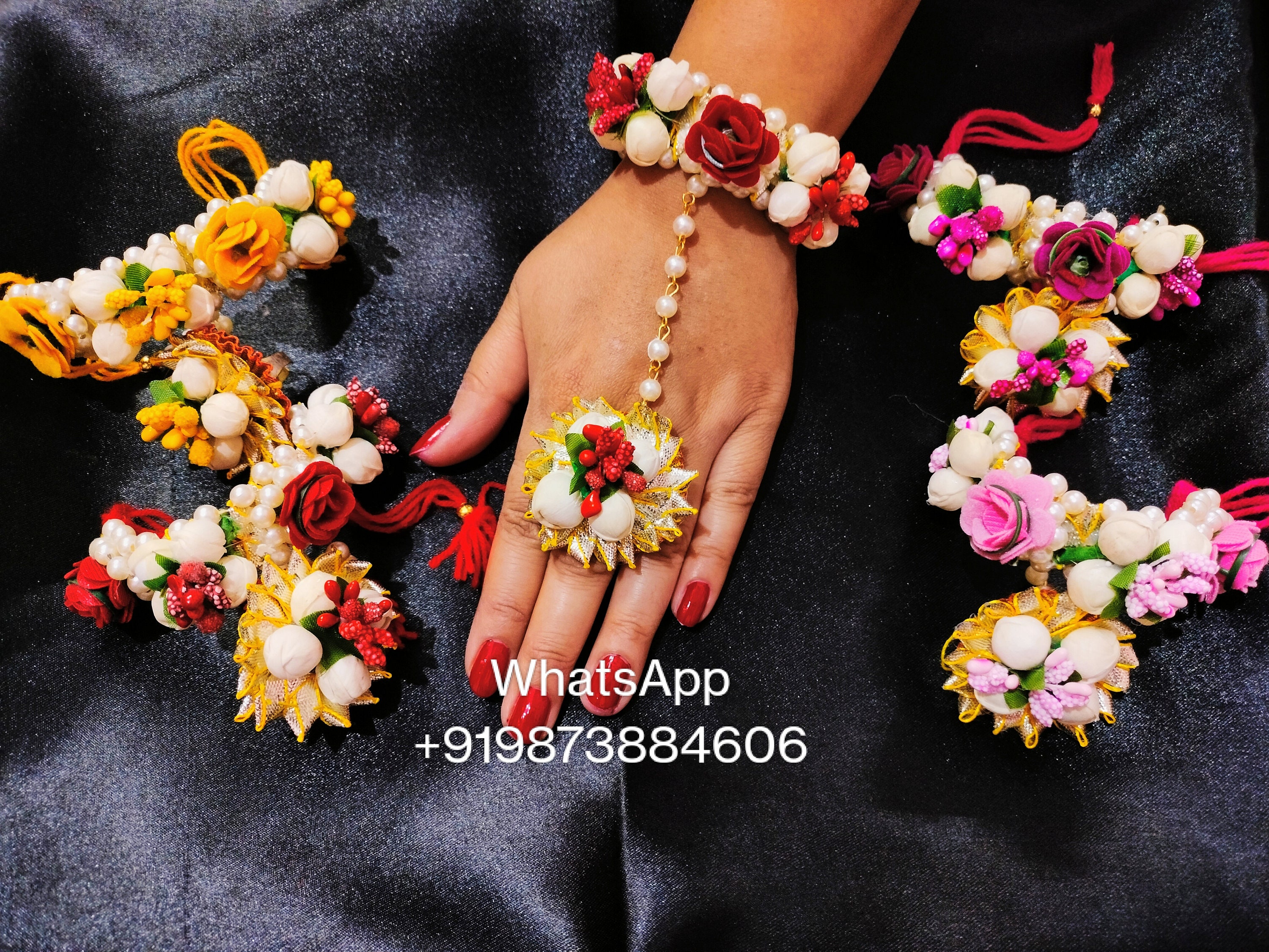 100 Pcs Sangeet Haldi Mehndi Ganey Ganaas Indian Wedding Bracelets ...