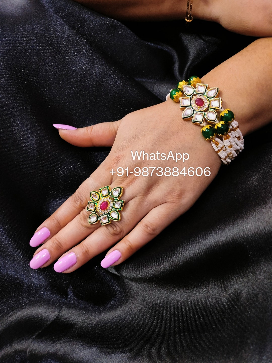 Lot of Bracelets and Ring Sangeet Haldi Mehndi Ganey Indian Wedding ...