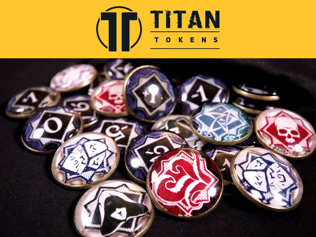 Arkham Horror LCG Chaos Tokens | Custom Grunge Design by Titan Tokens ...
