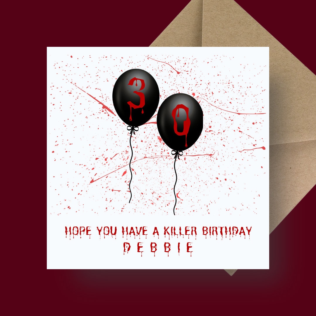 True Crime Themed Birthday Card Have A Killer Birthday All Ages With ...
