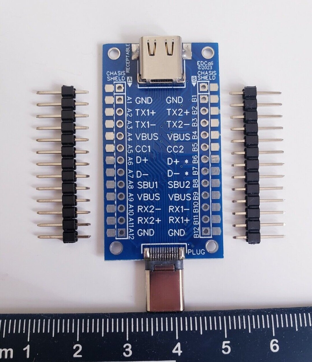 USB Type C 3.1 Male to Female Breakthrough Pass Board 24 Pin DIY ...