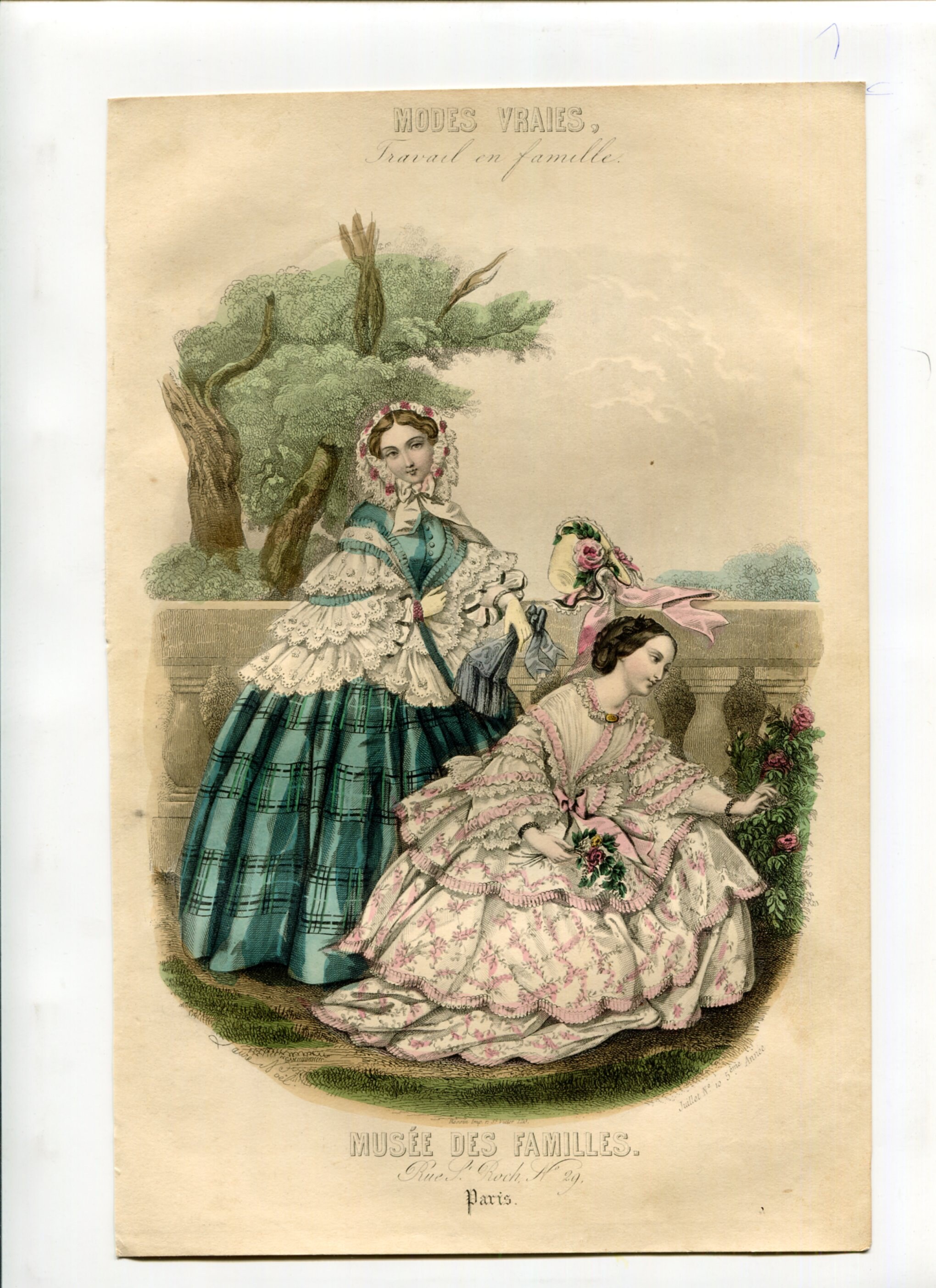 Antique Lithography 1860s Women Fashion Print Vintage Victorian Art - Etsy