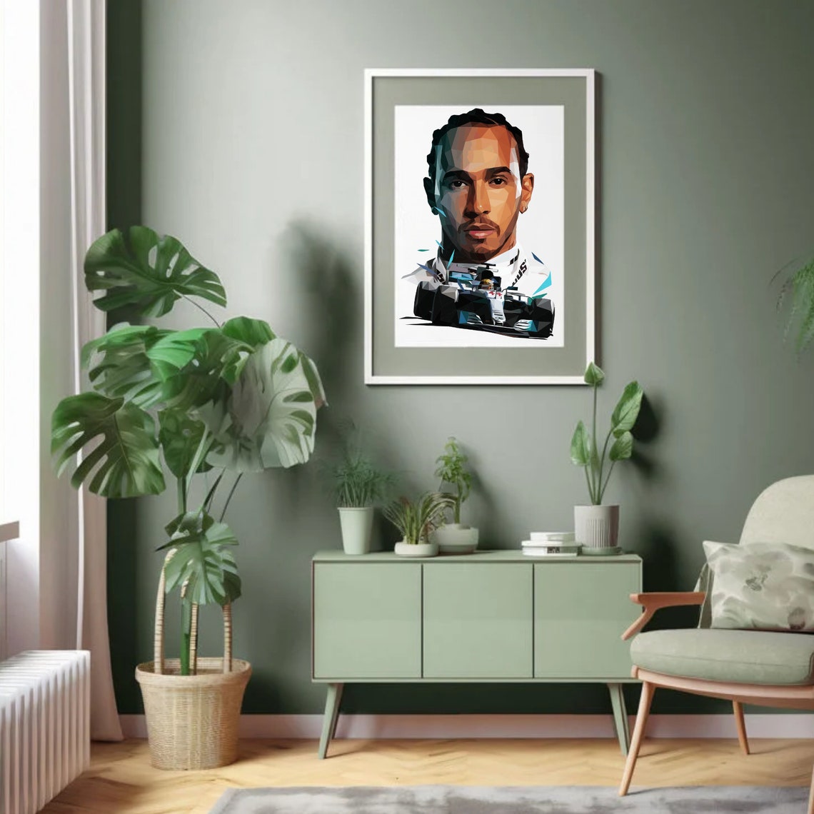 Lewis Hamilton Fan Art Illustration Svg, Eps, Dxf, Png for Poster ...