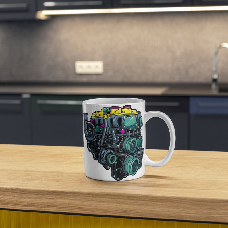 Cartoon Car Engine Print | Svg, Png, Eps, Dxf | Fun and Colorful Wall ...