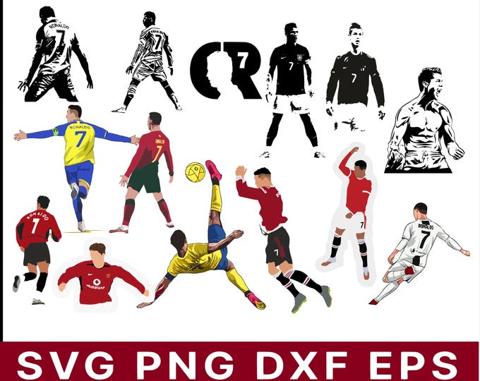 Cristiano Ronaldo Svg - Etsy Canada