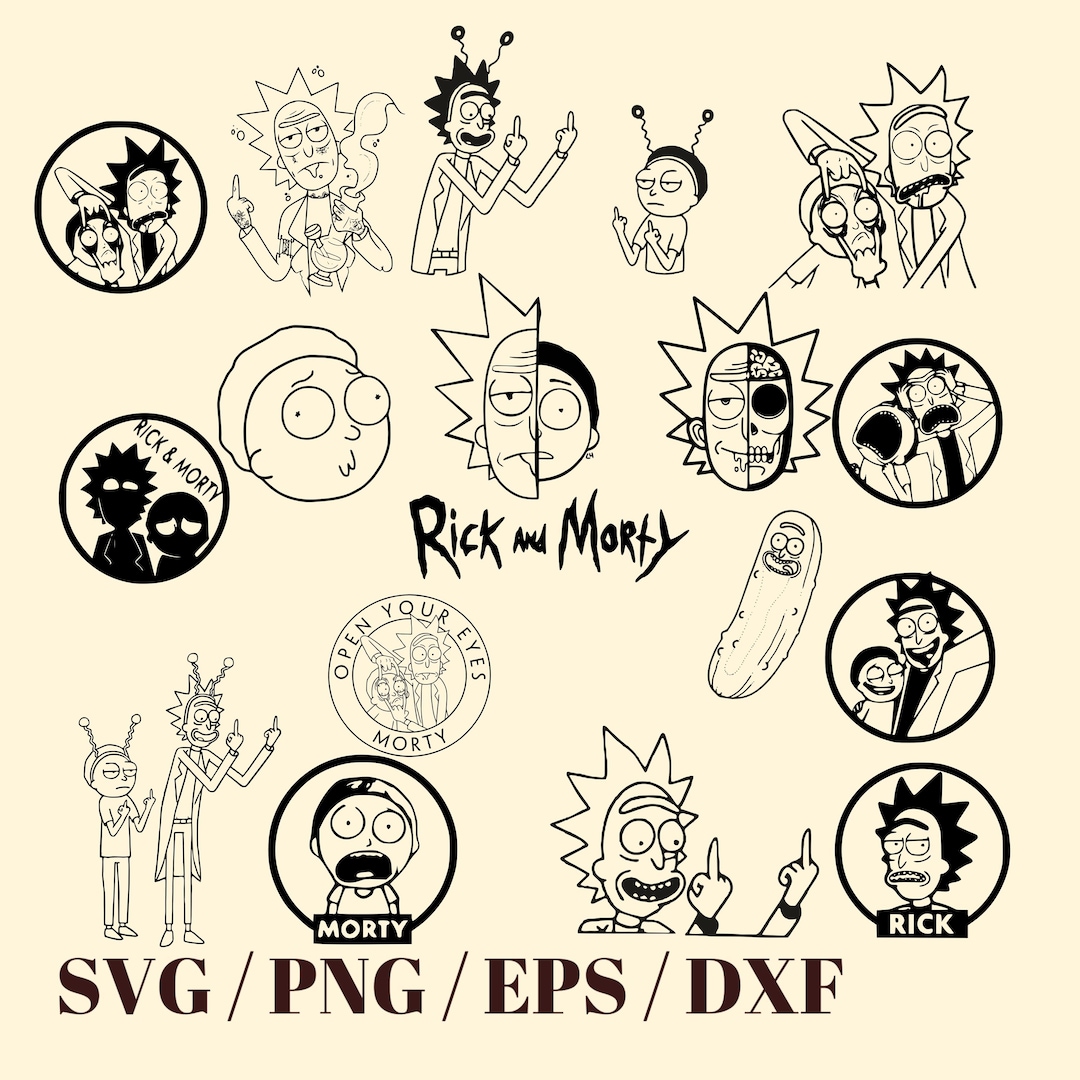Rick and Morty SVG Bundle, Rick Morty Svg Cut File, Rick and Morty Svg ...