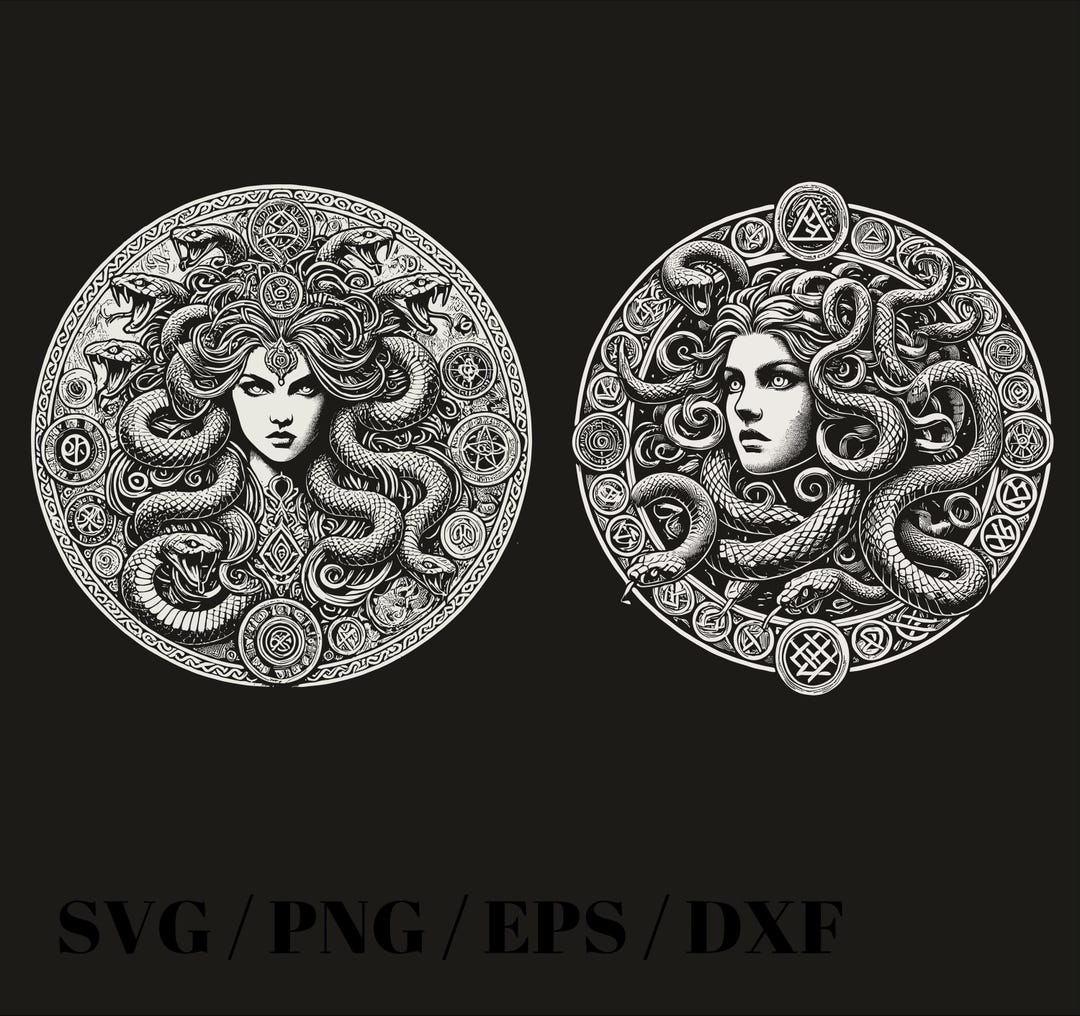 Medusa Svg File, Medusa Png, Medusa Svg, Medusa Vector, Greek Mythology ...