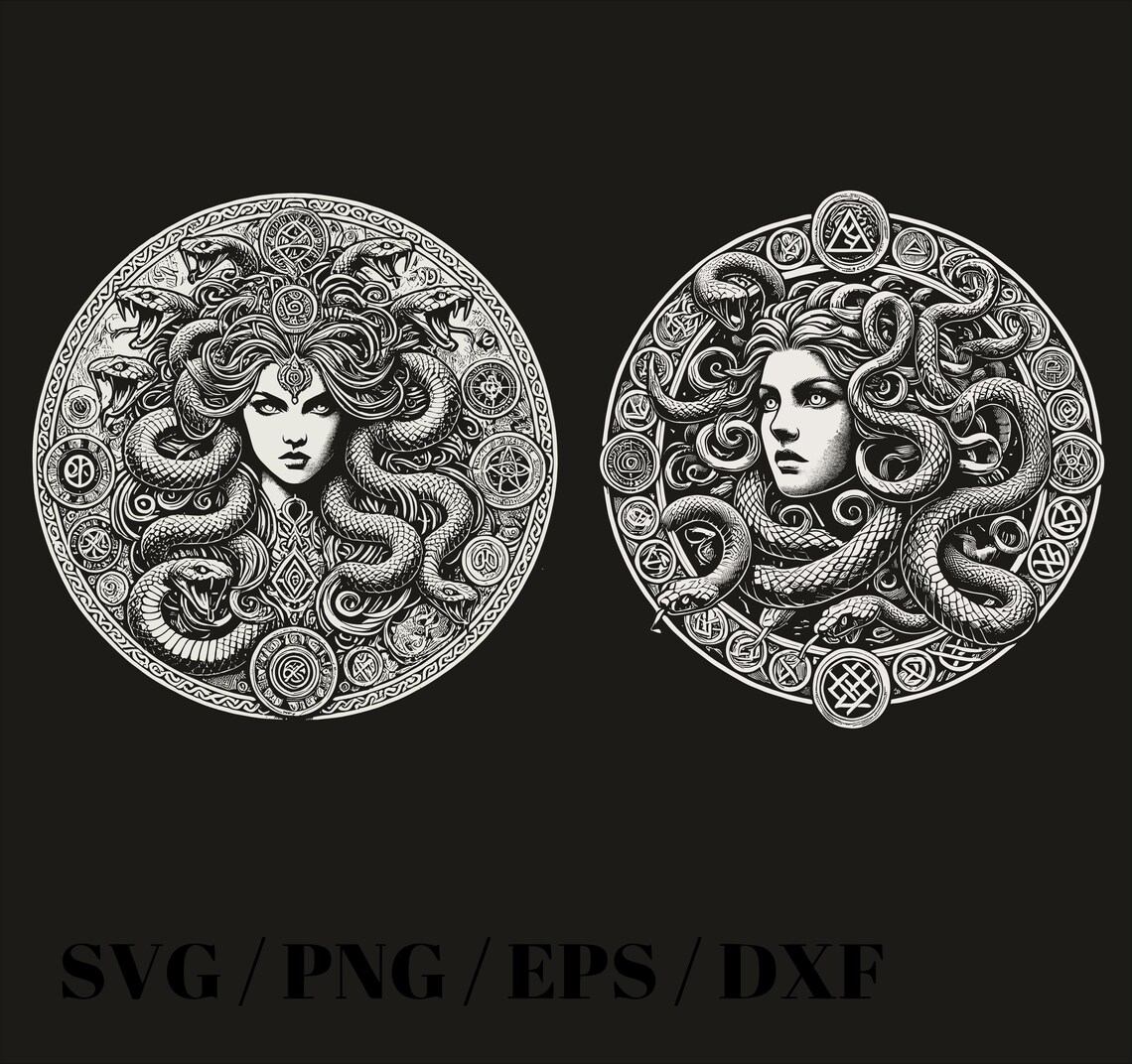 Medusa Svg File, Medusa Png, Medusa Svg, Medusa Vector, Greek Mythology ...