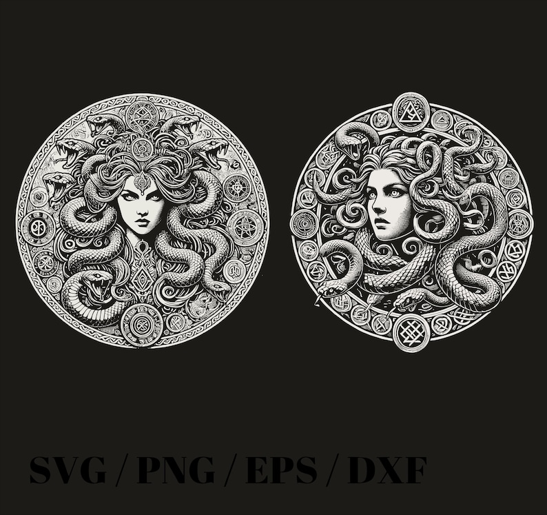 Medusa Svg File, Medusa Png, Medusa Svg, Medusa Vector, Greek Mythology Svg, Medusa Head Clipart ...