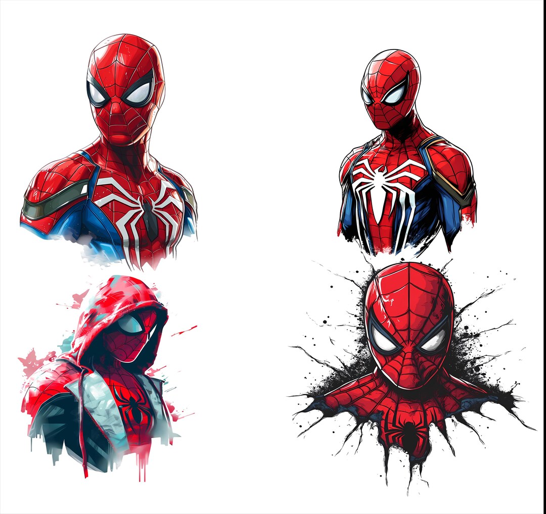 Superhero Splash and Watercolor Png Sublimation | Superhero Movie Png ...