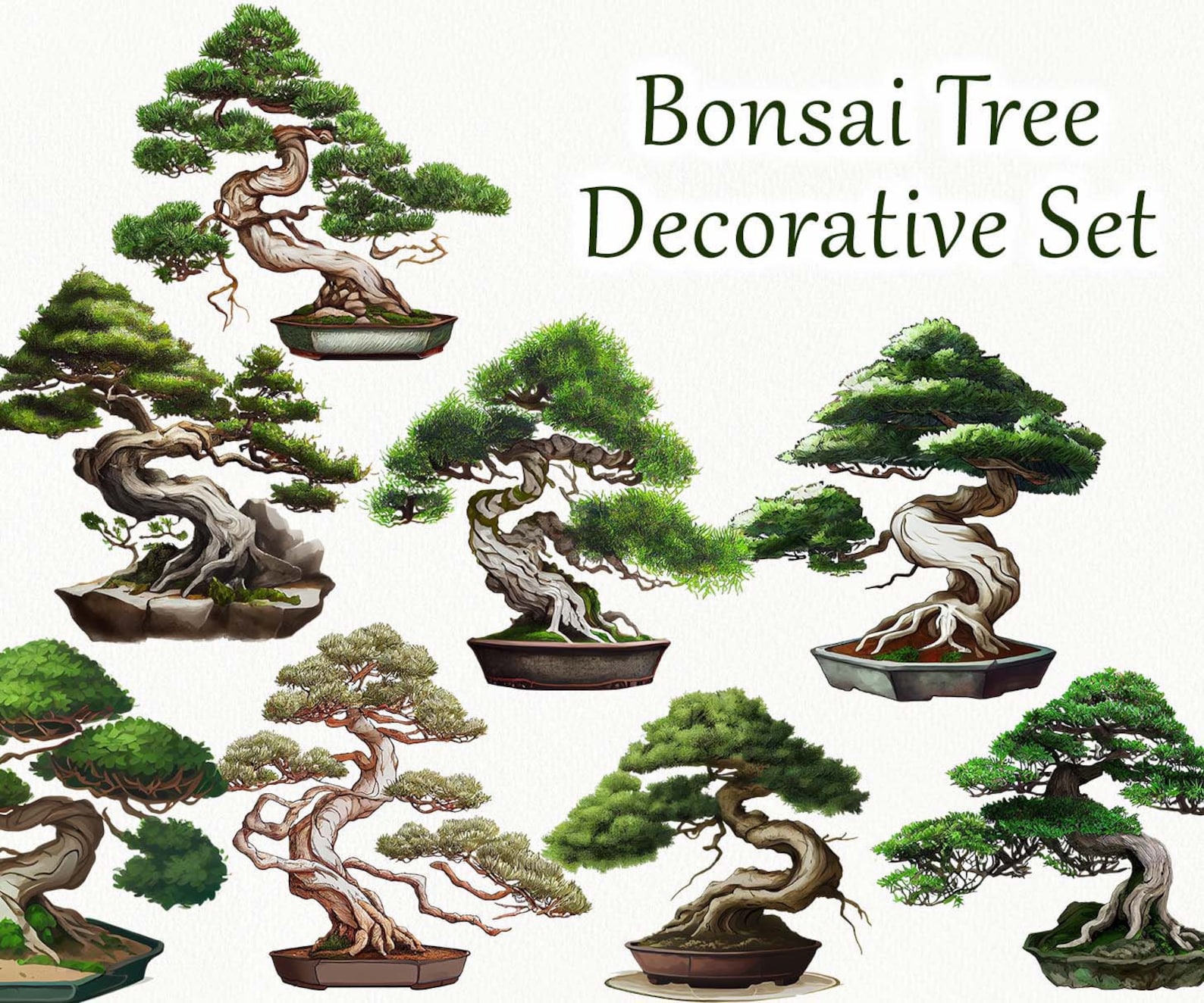 Bonsai Tree Clipart. Tropical Clipart. Bonsai Shrines Clipart ...