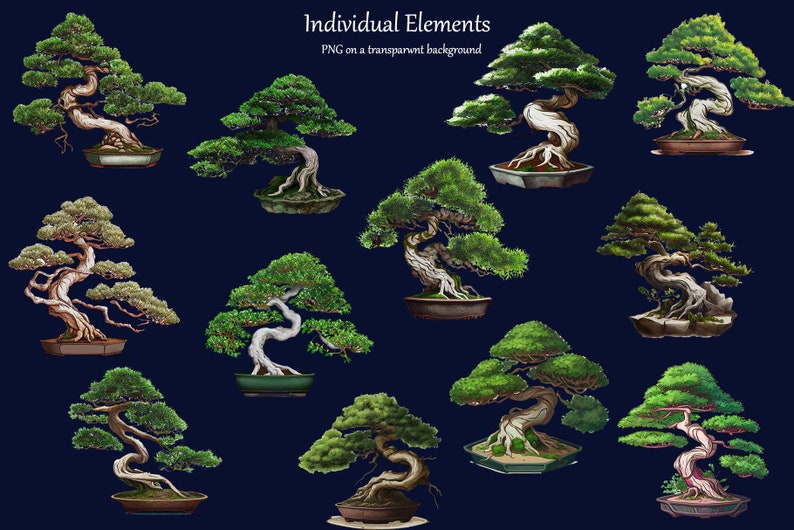 Bonsai Tree Clipart. Tropical Clipart. Bonsai Shrines Clipart ...