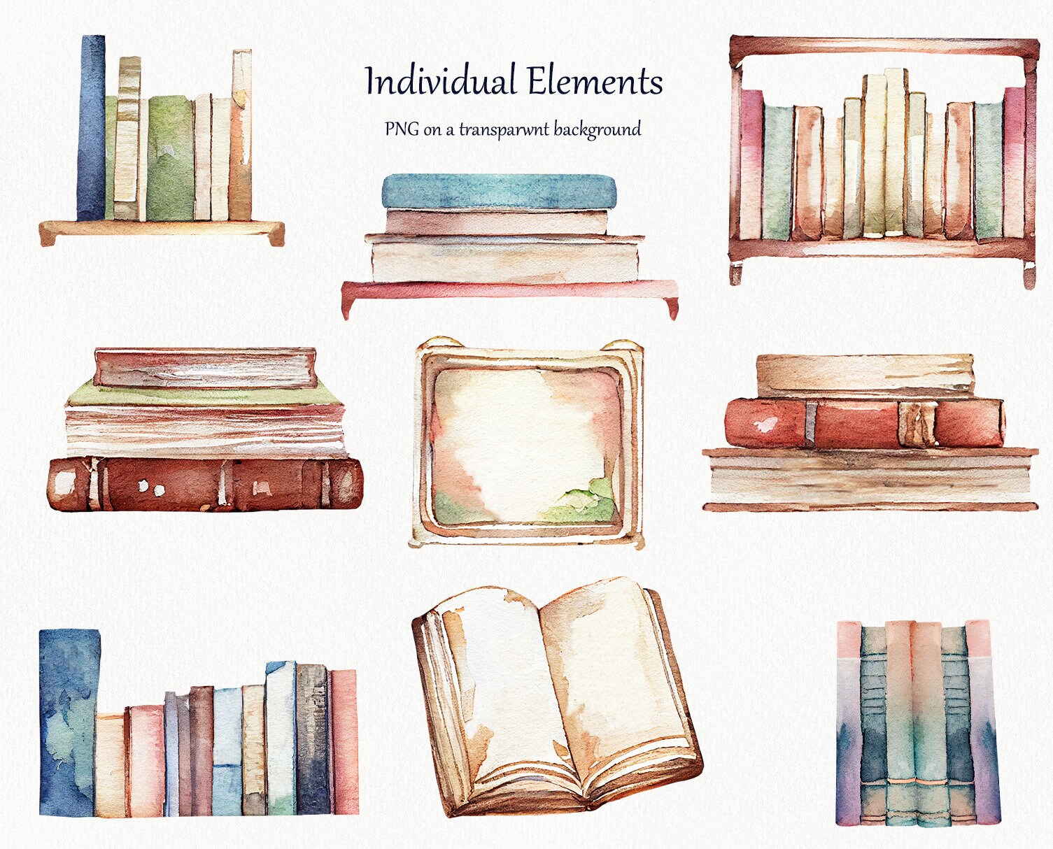 Books Watercolor Clipart. Watercolor Lighthouse Illustration. Nautical ...