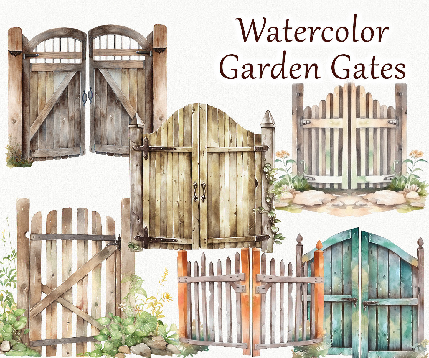 Garden Gate Clipart