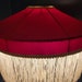 Red Victorian Lampshade, Handsewn, Handmade Lampshade, Downton Abbey ...