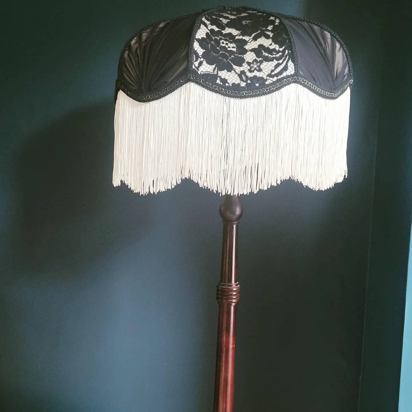 Victorian Lampshade, Lace Lampshade, Velvet Lampshade Downton Abbey ...