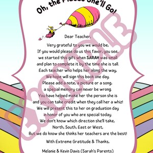 Oh the Places You’ll Go Memory Book - Messages From Crayons to Caps ...