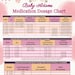 Customizable Baby/infant Medication Dosage Chart - DOWNLOADABLE DIGITAL ...