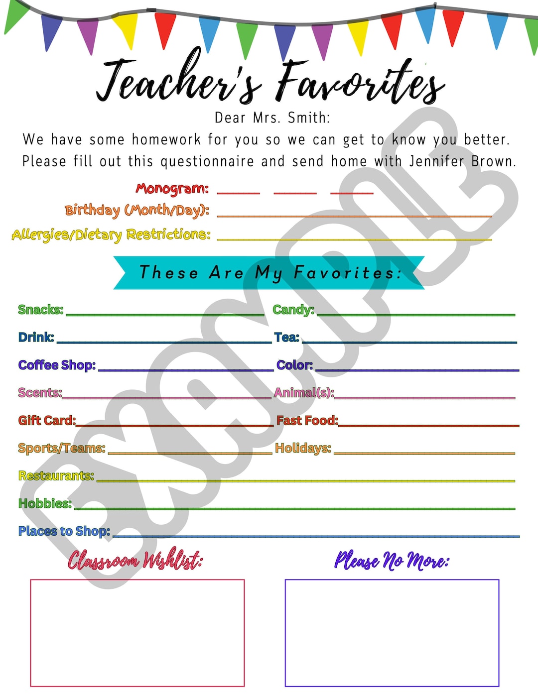 Teacher Favorites - Getting to Know You/beginning of the Year/teacher ...