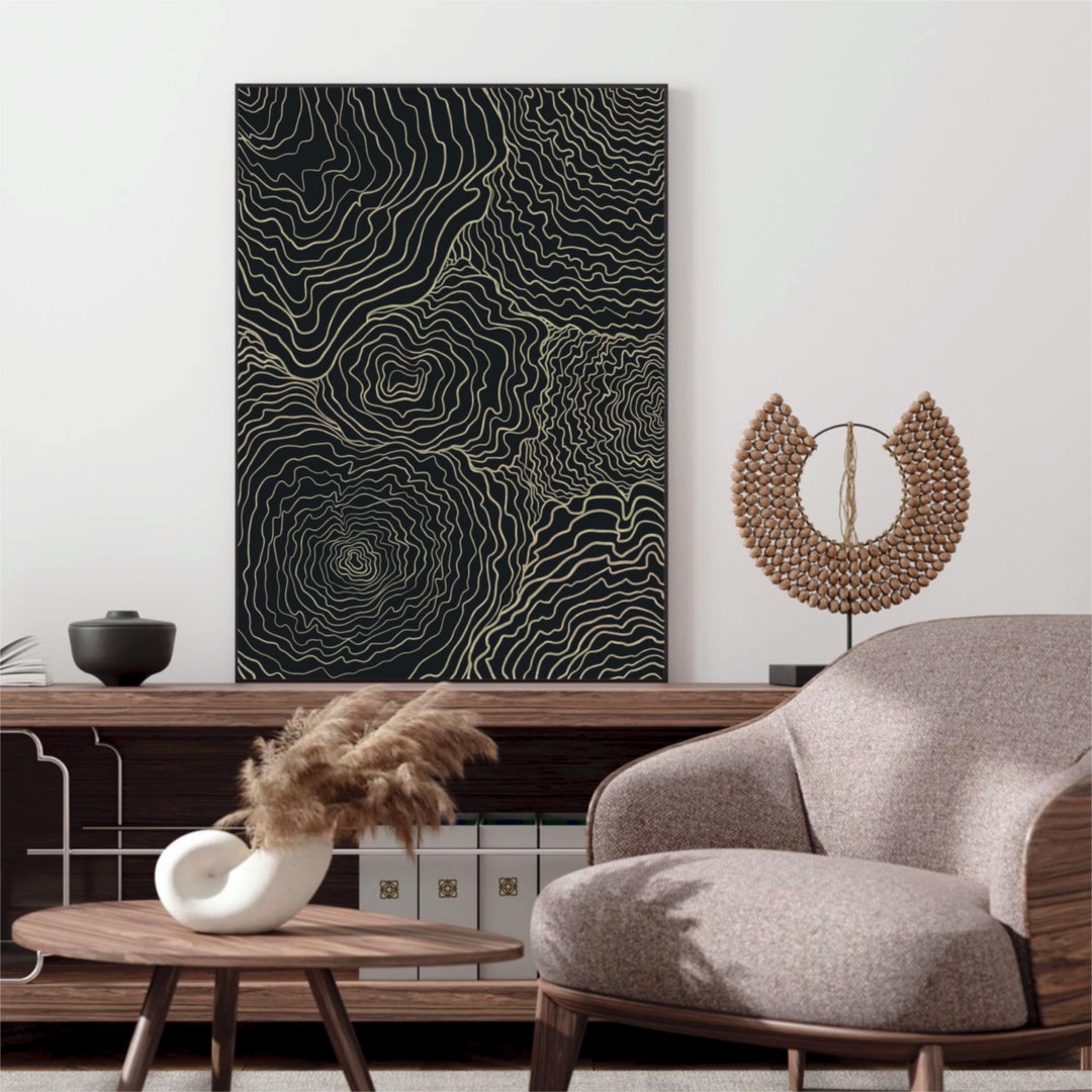 Minimal Abstract Line Art Abstract Scribble Art Modern Line - Etsy