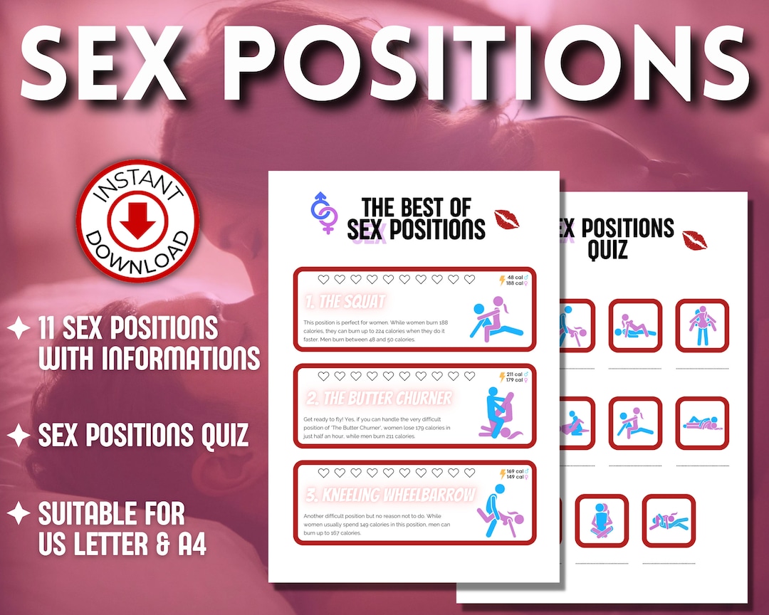 Sex Position Game Downloadable Sex Quiz Rated Guess The Etsy