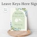 Drop Keys Here Sign Template, Leave the Keys Sign, Airbnb Sign ...