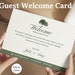 Welcome Card Canva Template for Airbnb, Thank You for Staying Card for ...