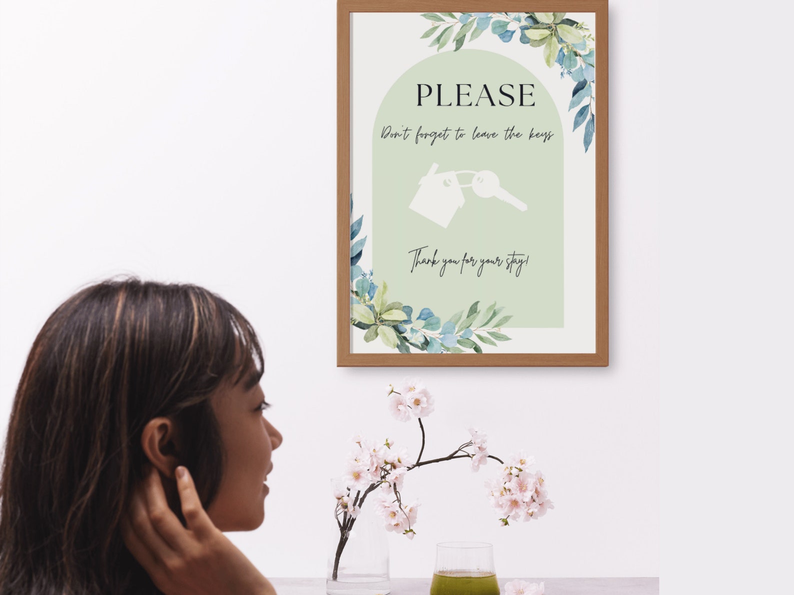 Drop Keys Here Sign Template, Leave the Keys Sign, Airbnb Sign ...