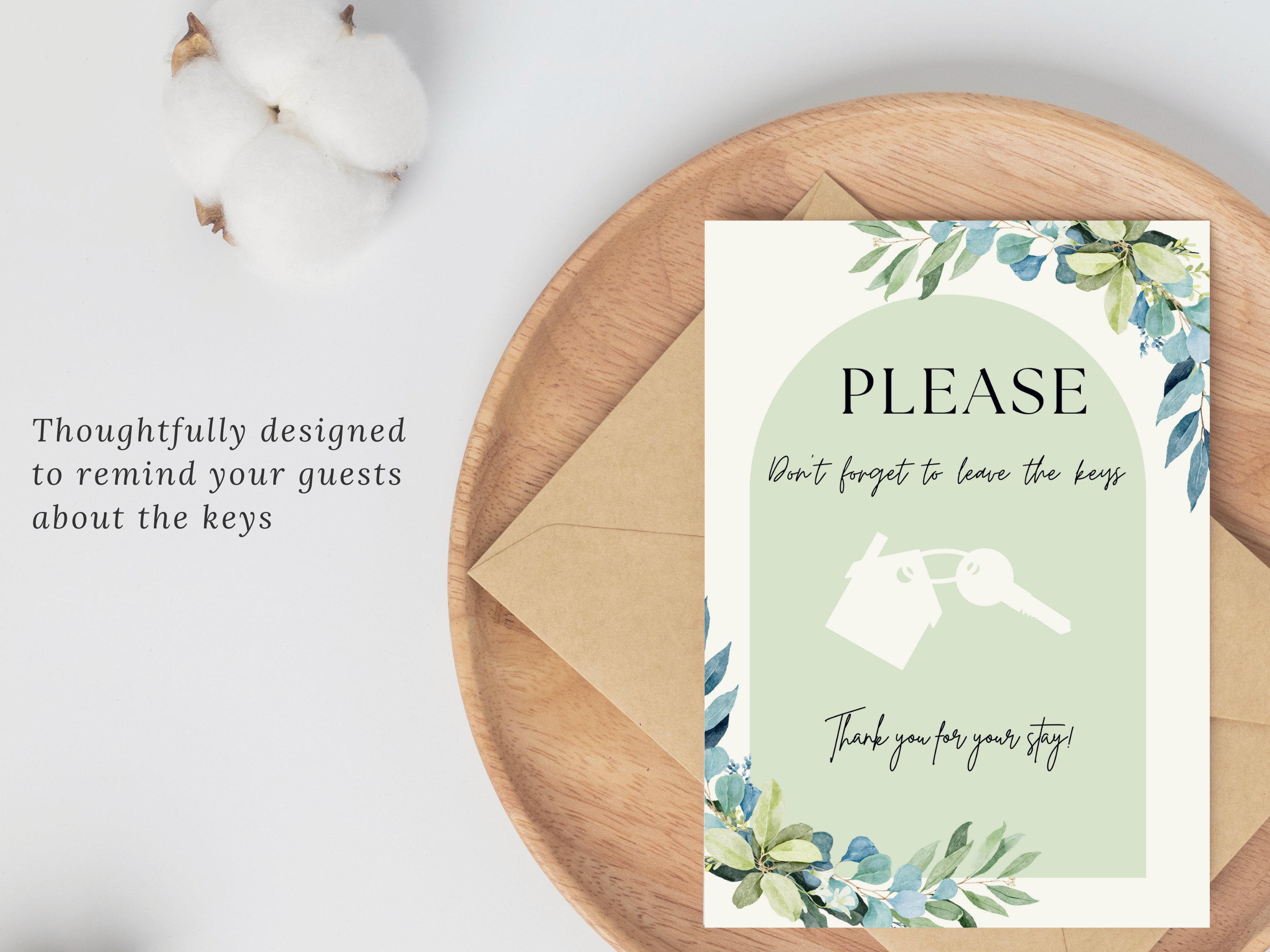 Drop Keys Here Sign Template, Leave the Keys Sign, Airbnb Sign ...