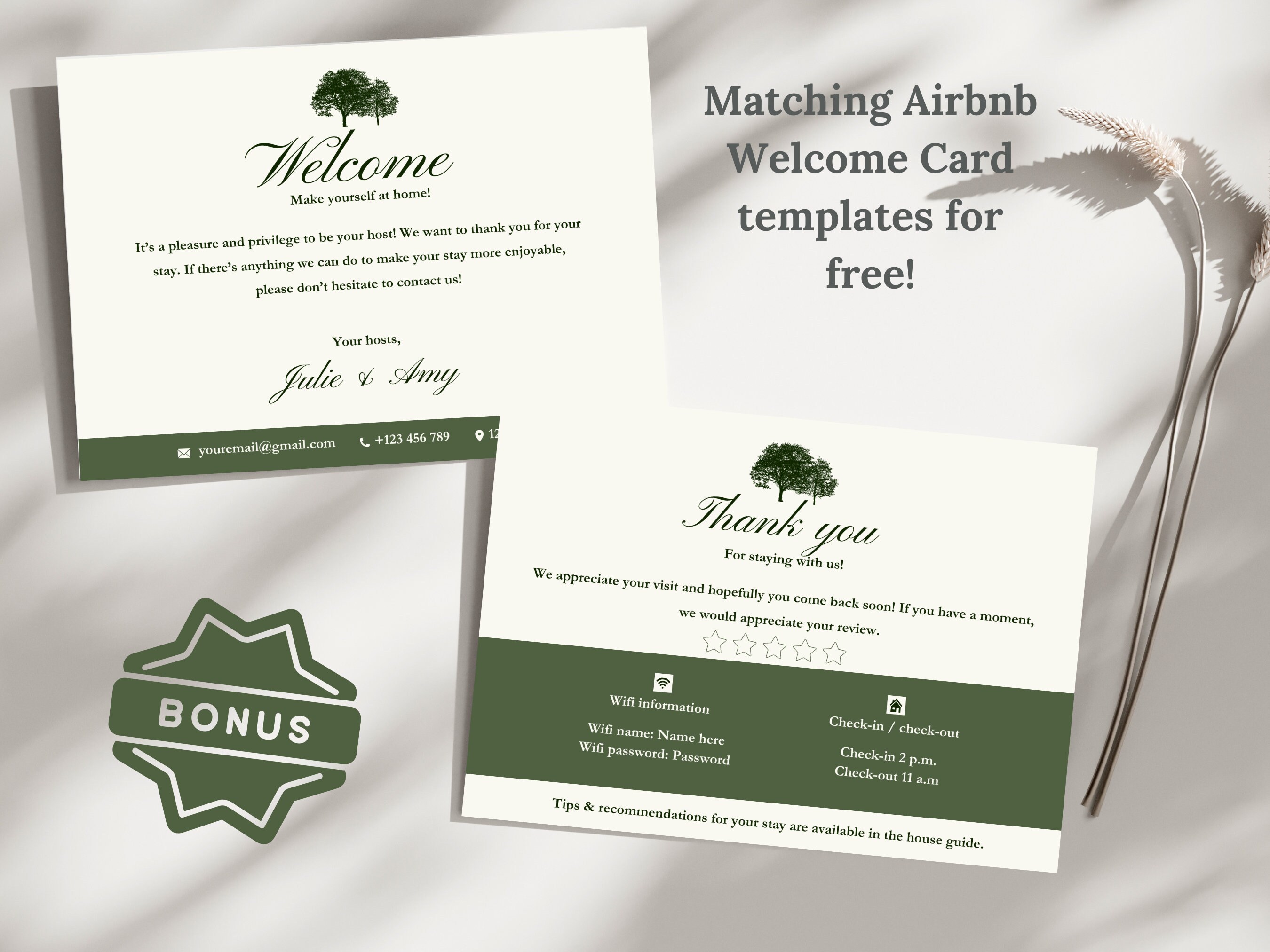 Airbnb Welcome Sign Template, Vacation Rental Printable, Rental Welcome ...