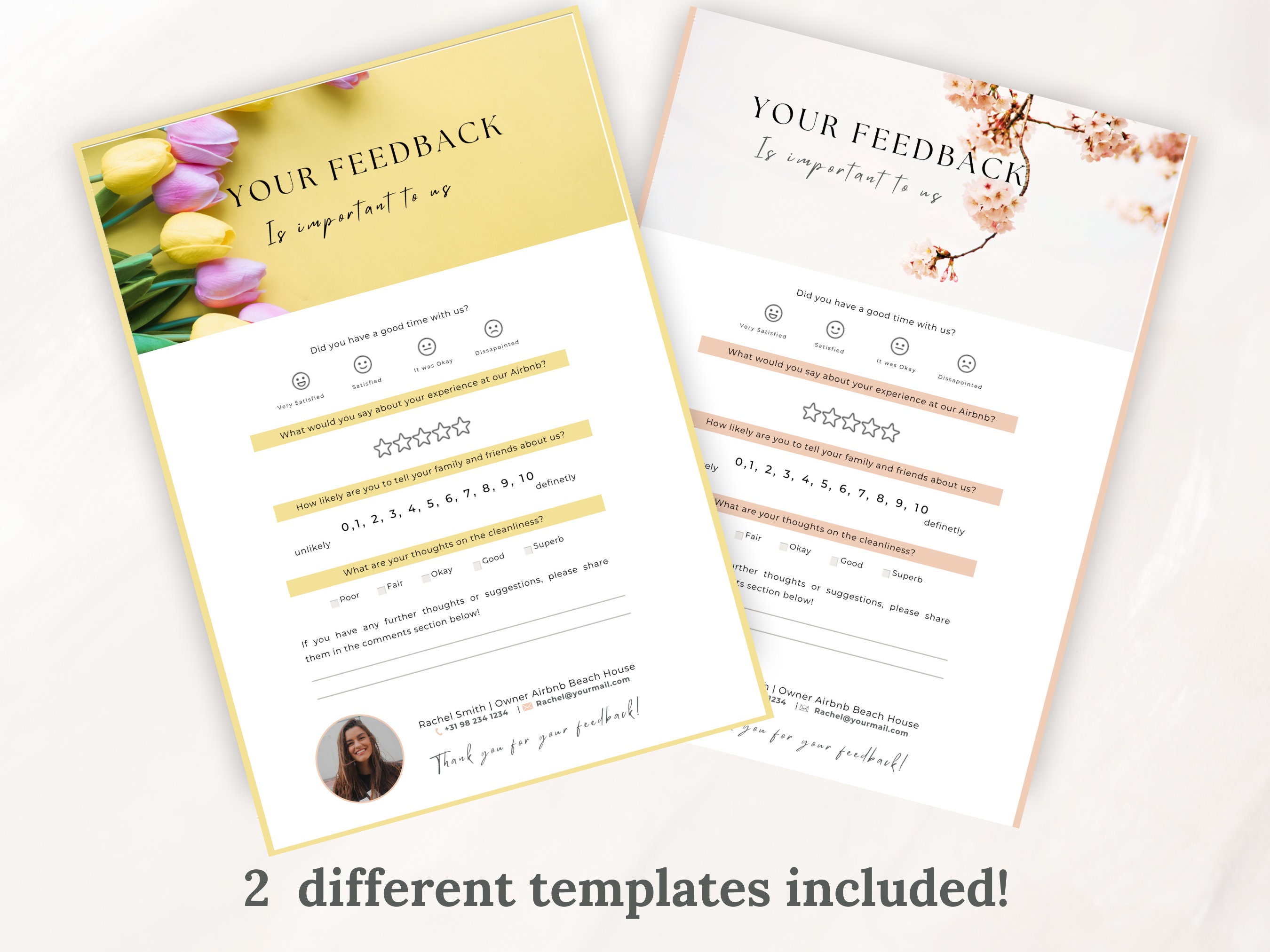 Editable Feedback Form Guest, Airbnb Host, VRBO, Canva Template, Guest ...
