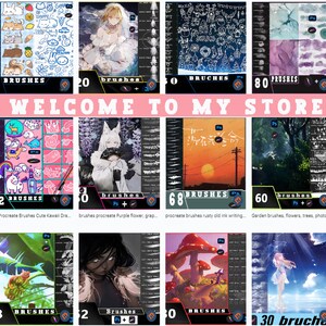 Procreate Brushes Flame Burning Special Effects Sparks Mars Flames Fire ...