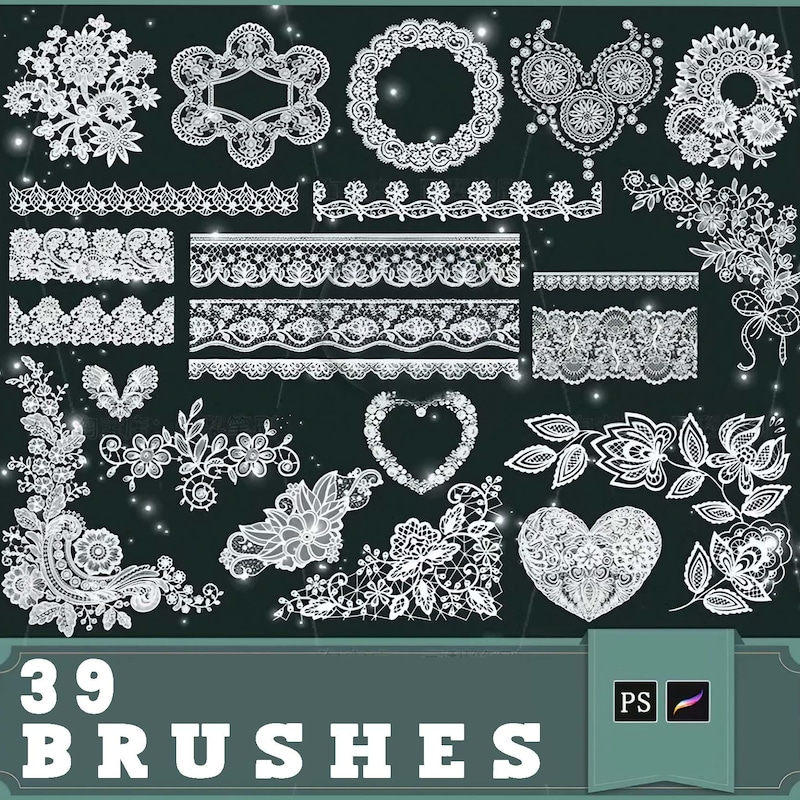 Rococo Procreate Brushes - Etsy