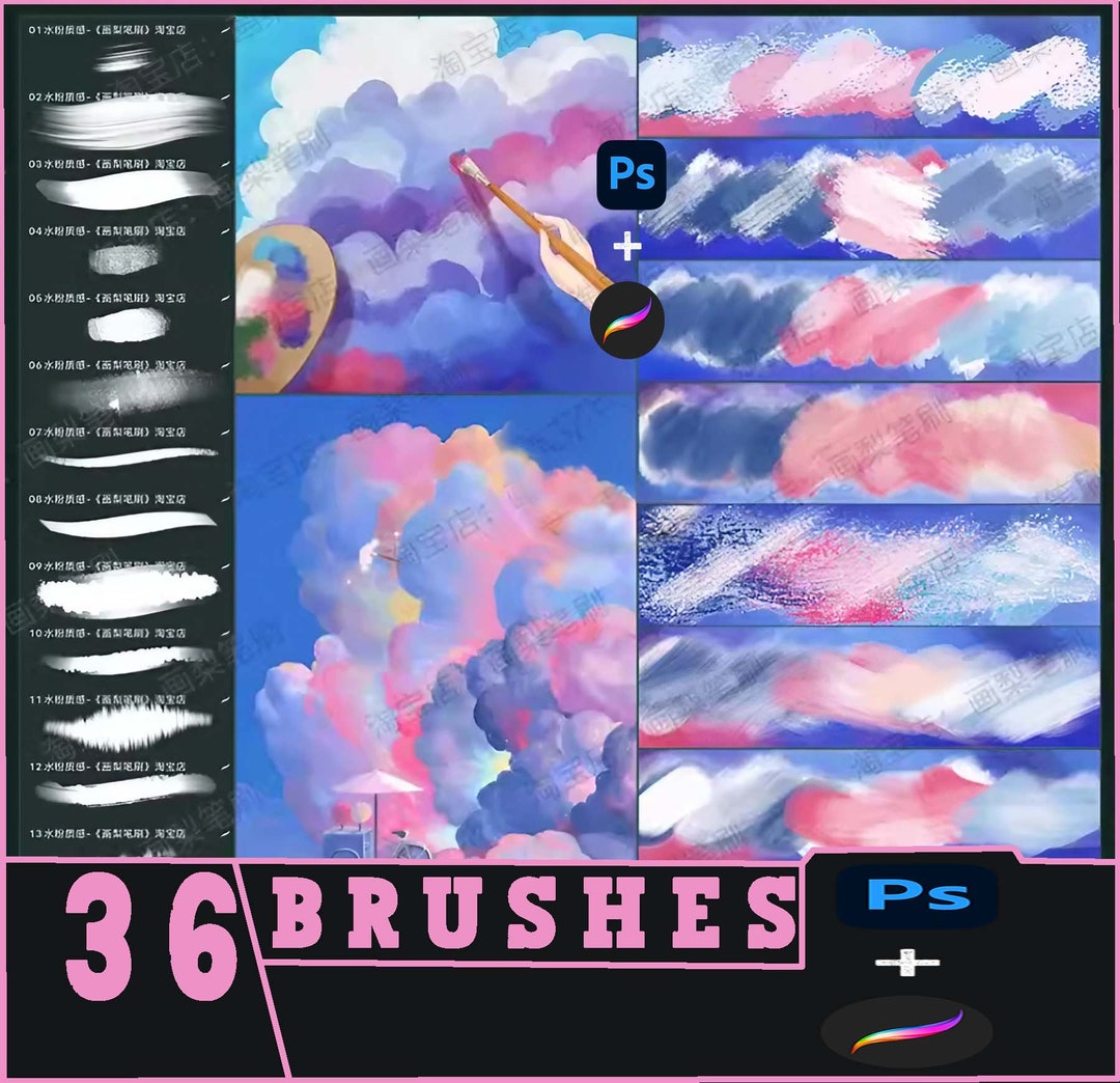 Digital Gouache, Procreate Acrylic, Realistic Watercolor, Gouache ...