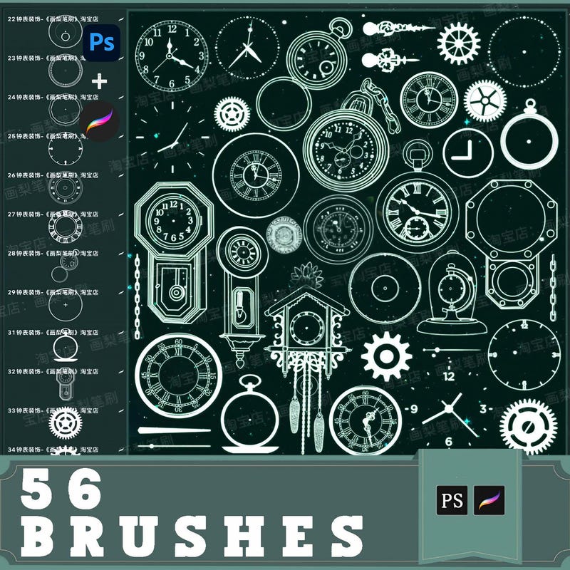 Antique Clock - Etsy