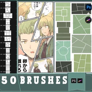 Procreate Brushes PS Brushes Japanese and Korean Comics Storyboards ...