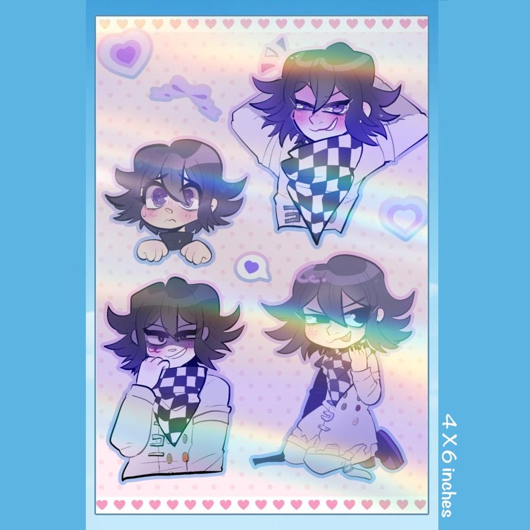 Kokichi Ouma Sticker Sheet [danganronpa V3] - Etsy