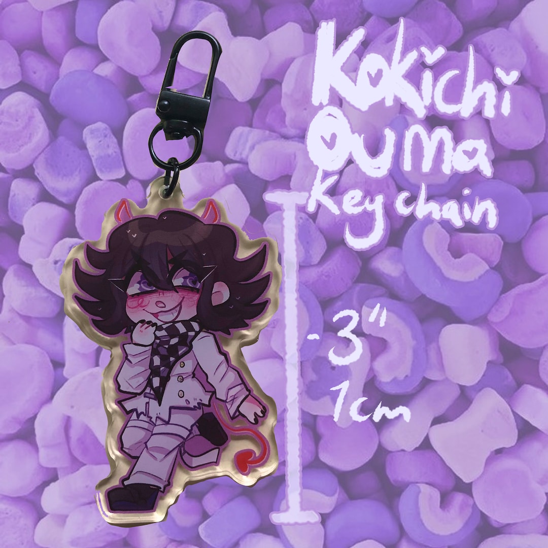 Kokichi Ouma Danganronpa Charm - Danganronpa V3 Keychain - Etsy