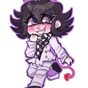 Kokichi Ouma Danganronpa Charm - Danganronpa V3 Keychain - Etsy