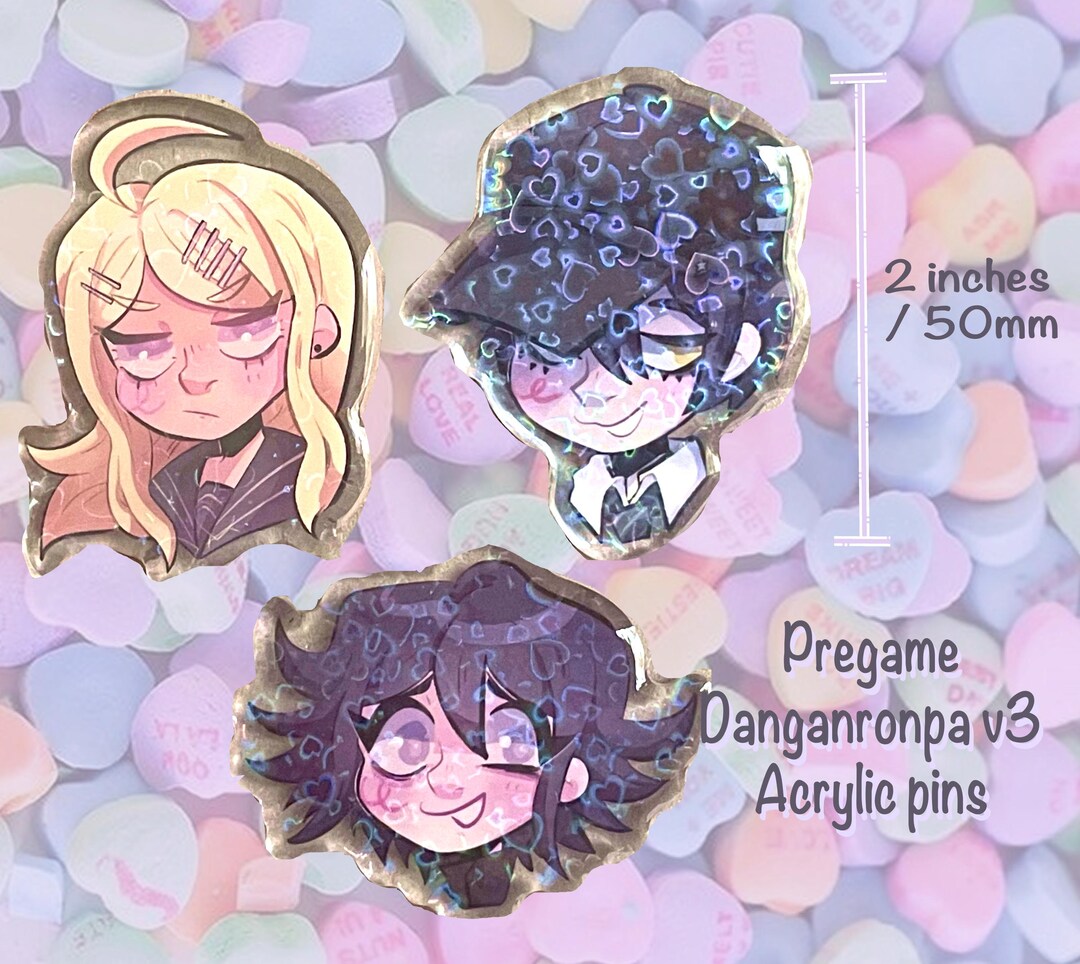 Danganronpa V3 Pregame Acrylic Pins - Etsy Australia