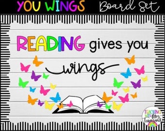 Reading Gives You Wings Bulletin Board - Etsy